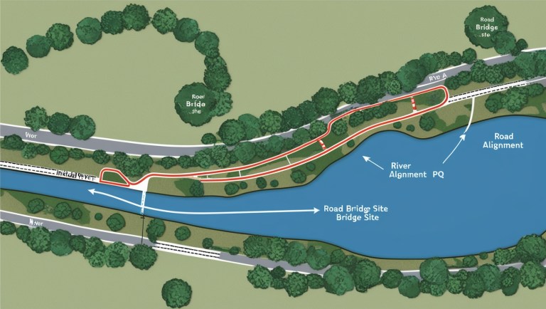 Alignment of road: Factors affecting- obligatory points with figures ...