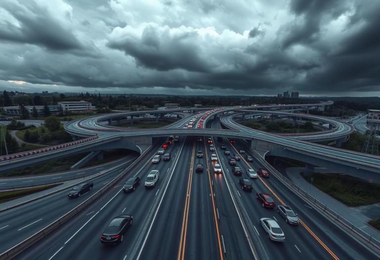 Cloverleaf interchange- Examples and Problems | vin civilworld