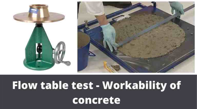 Flow Table Test: Key Method for Concrete Workability | vin civilworld
