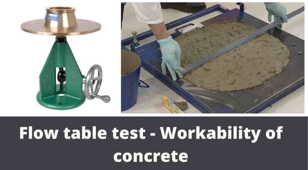 Flow Table Test: Key Method for Concrete Workability | vin civilworld