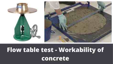 Flow Table Test: Key Method for Concrete Workability | vin civilworld