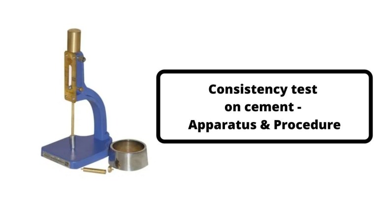 Consistency test on cement – Significance and Procedure | vin civilworld