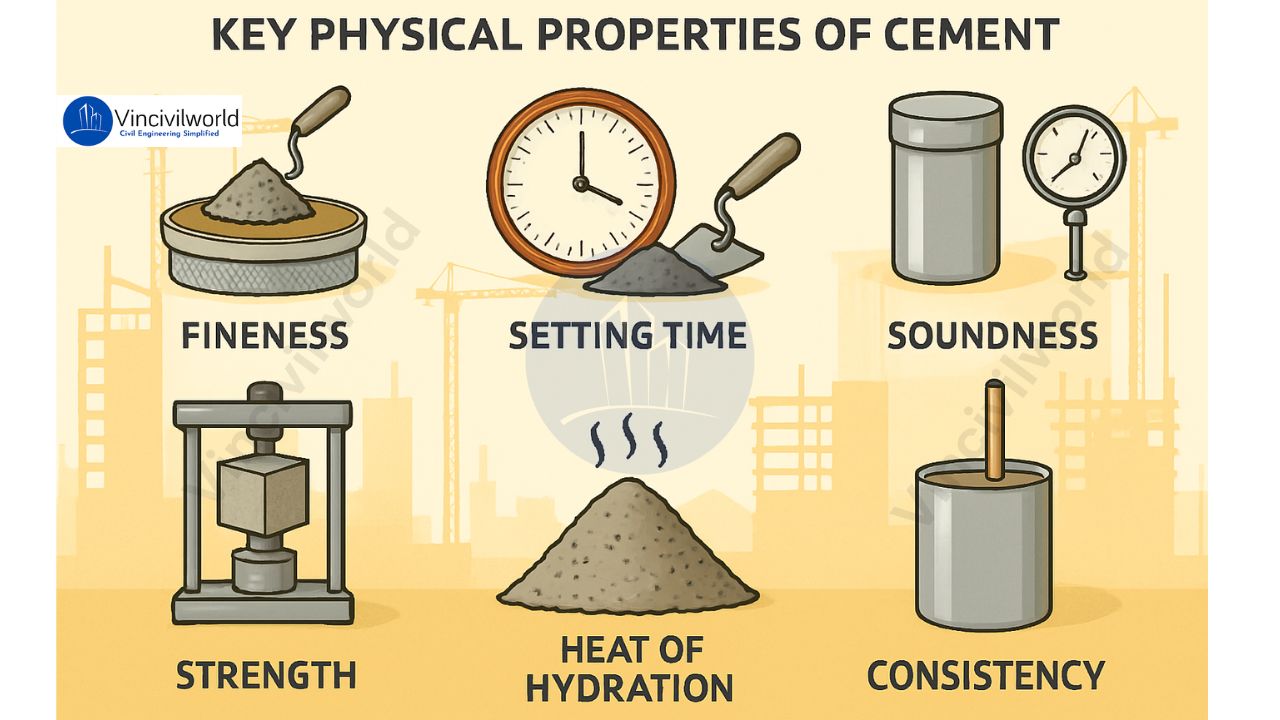 Key Physical Properties of Cement Explained | vin civilworld