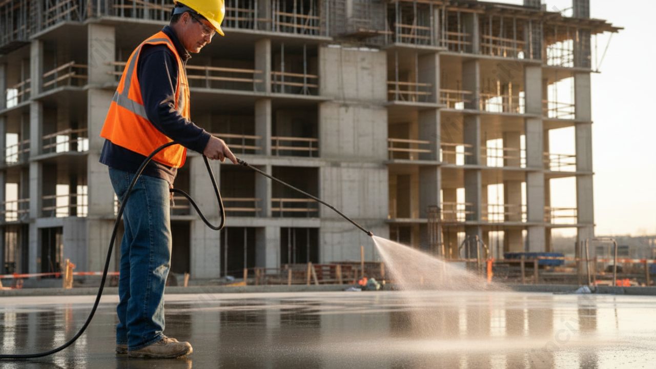 Spraying concrete curing | vin civilworld